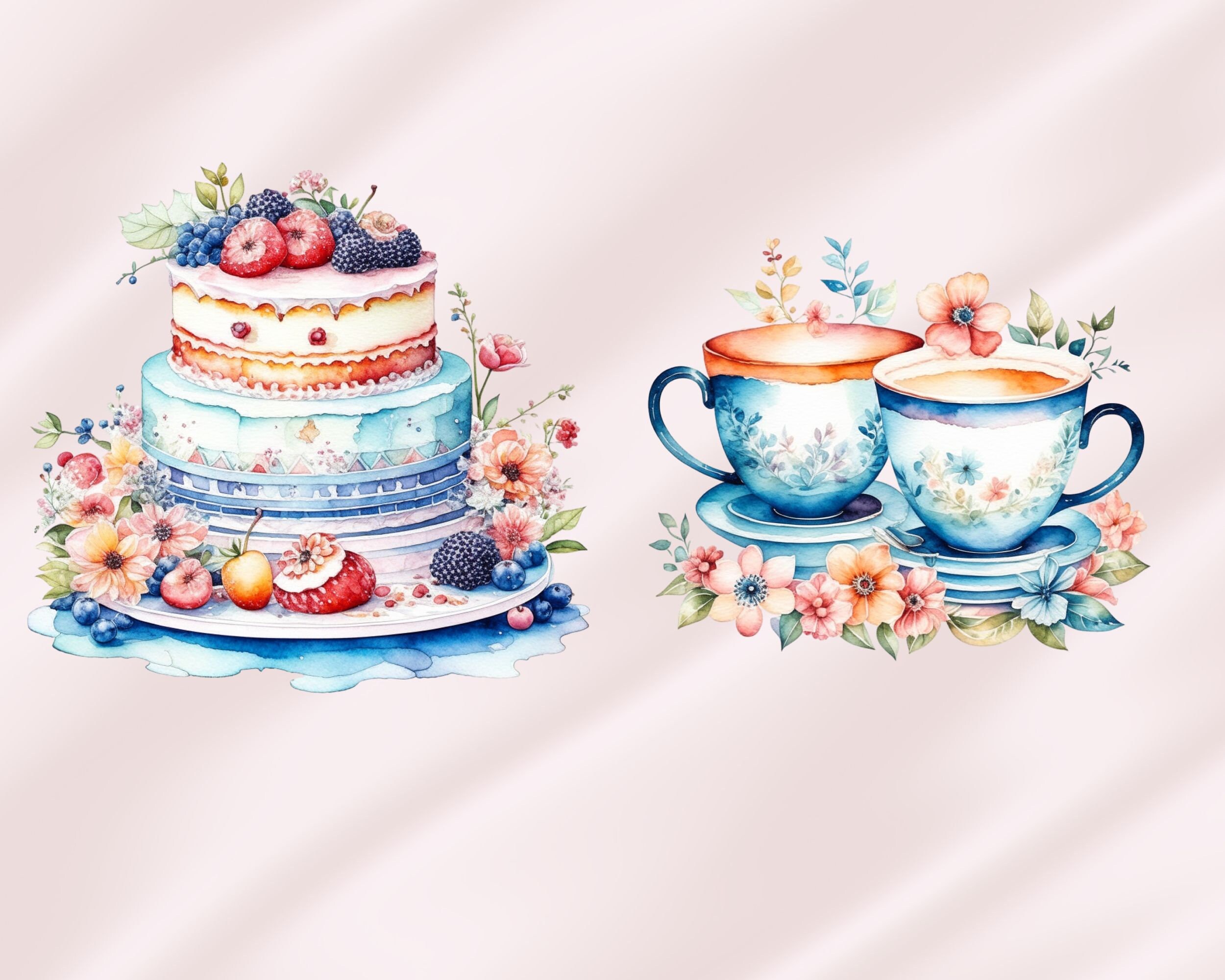 Tea Party Clip Art, English Tea Party PNG Downloads, Teacups, Teapots ...