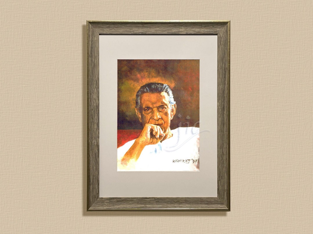 Satyajit Ray Print of My Original Oil Painting One of the - Etsy