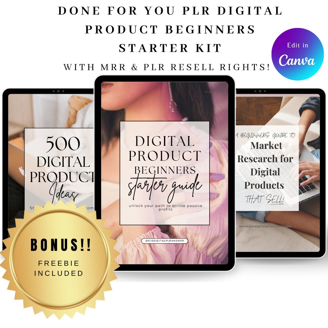 Dfy Top Selling 2024 PLR Digital Product Bundle Beginners Starter Kit ...
