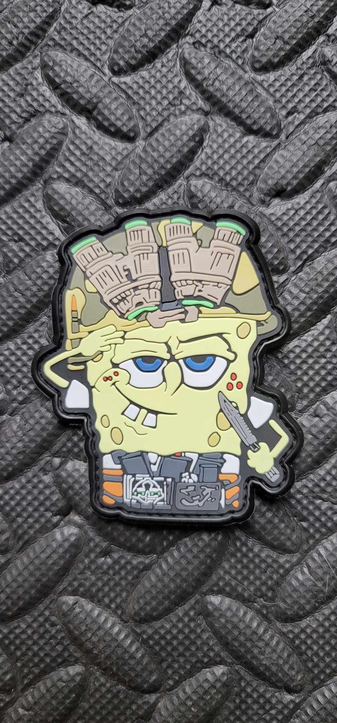 Tactical Spongebob Morale Patch - Velcro Backed, Embroidered, Durable ...