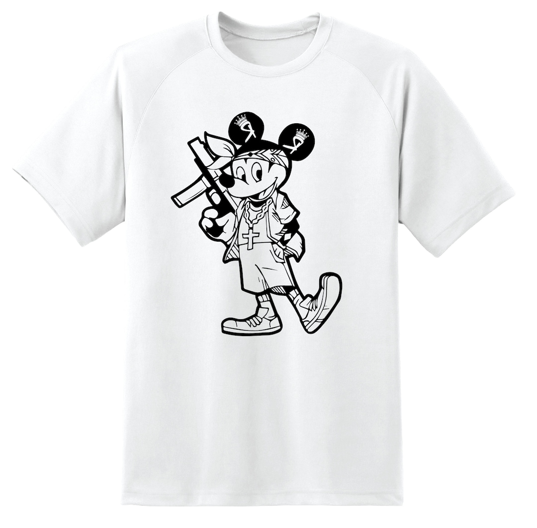 Mickey With the Blicky Meme Shirt - Etsy