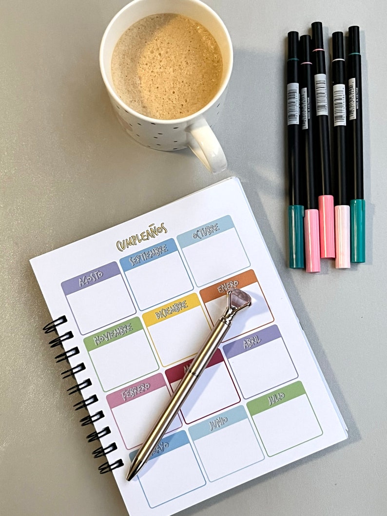 Agenda-Planner para maestros/docentes ciclo escolar 24-25. PDF ...