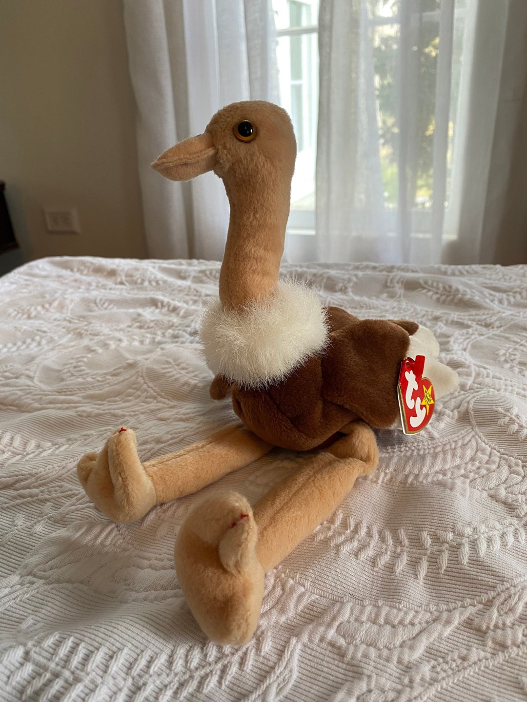 RARE Stretch the Ostrich TY Beanie Baby - Etsy