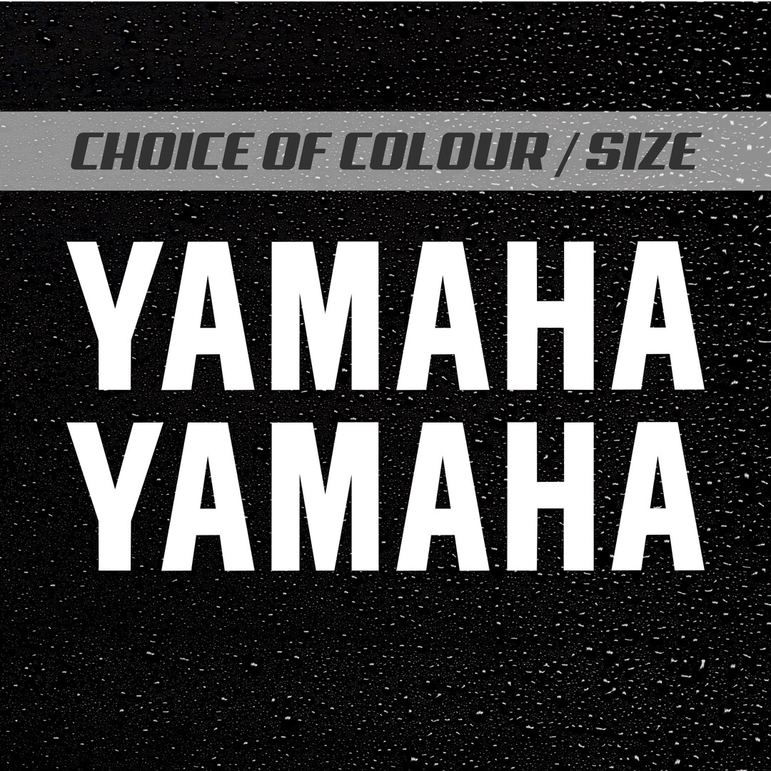 2 X Yamaha Vinyl Decals / Stickers - Etsy UK