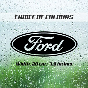 1 X Ford Logo Vinyl Decal 20cm X 7.5cm - Etsy