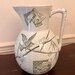 Victorian Aesthetic Ironstone Pitcher Green Transferware Pattern - Etsy