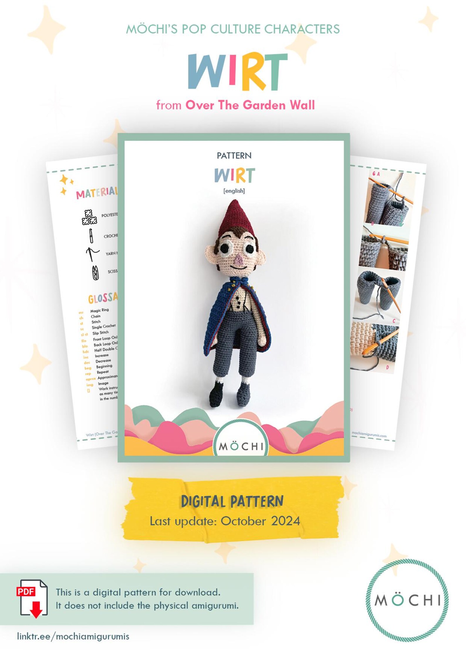 PDF Digital [ENG] Pattern: Wirt Over the Garden Wall | Pop Character ...