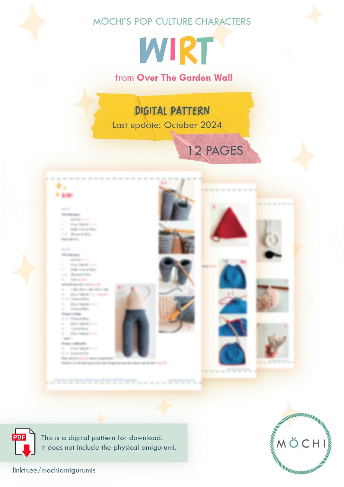 PDF Digital [ENG] Pattern: Wirt Over the Garden Wall | Pop Character ...