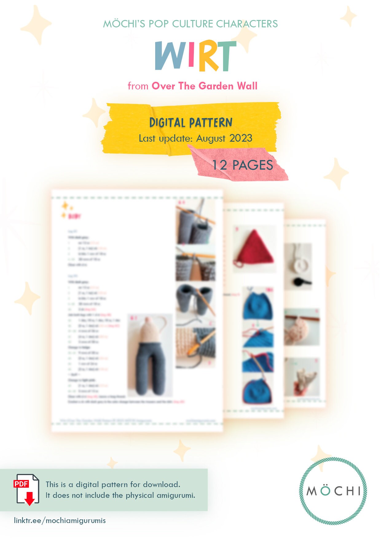 PDF Digital ENG Pattern: Wirt Over the Garden Wall Pop Character ...