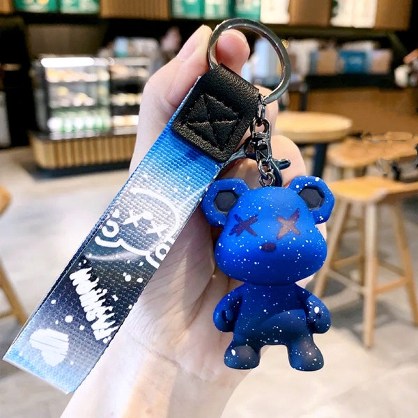 Teddy Bear Keychain - Etsy