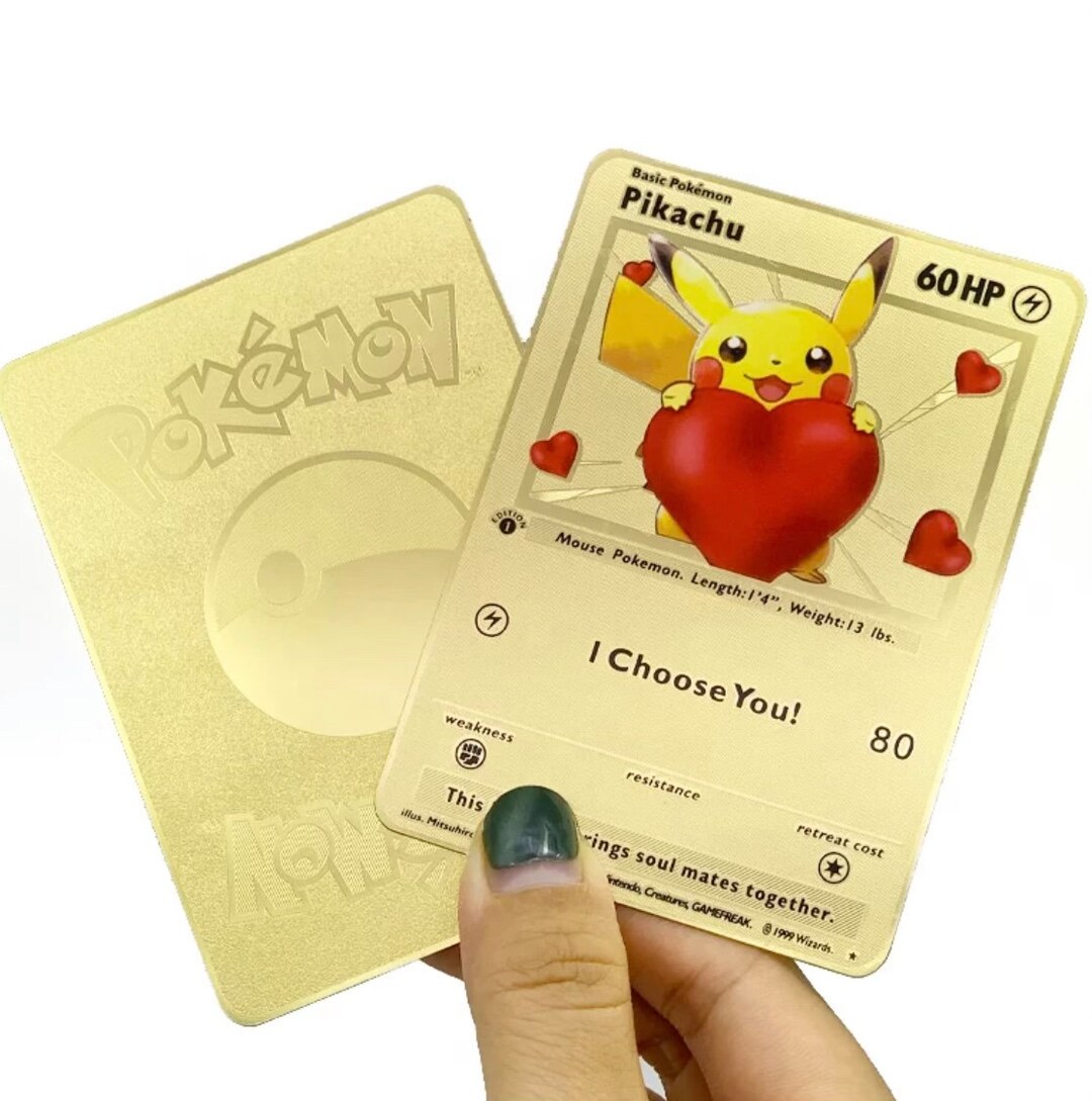 Picachu I Choose You Card - Etsy
