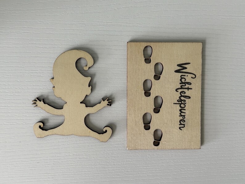 Elf and Elf Footprints Stencils - Etsy