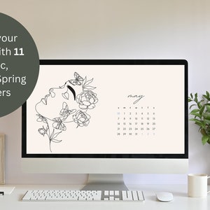 SPRING 2023 Desktop Wallpaper Background Bundle - Etsy