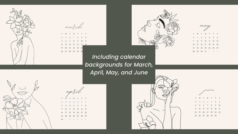 SPRING 2023 Desktop Wallpaper Background Bundle - Etsy