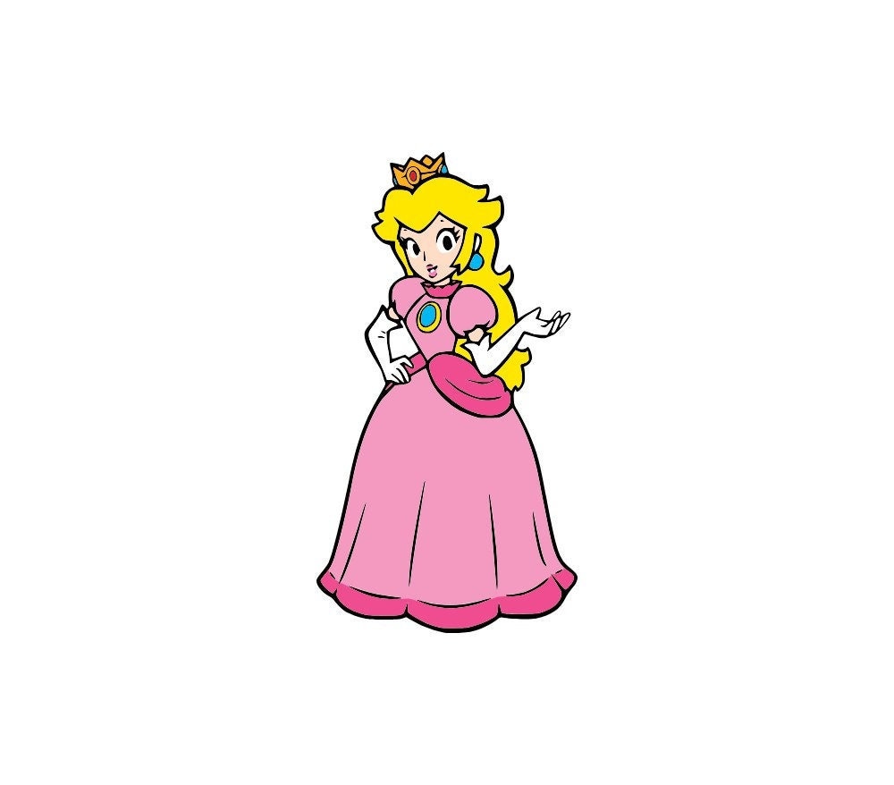 Princess Peach Svg Digital Download Cut File - Etsy UK