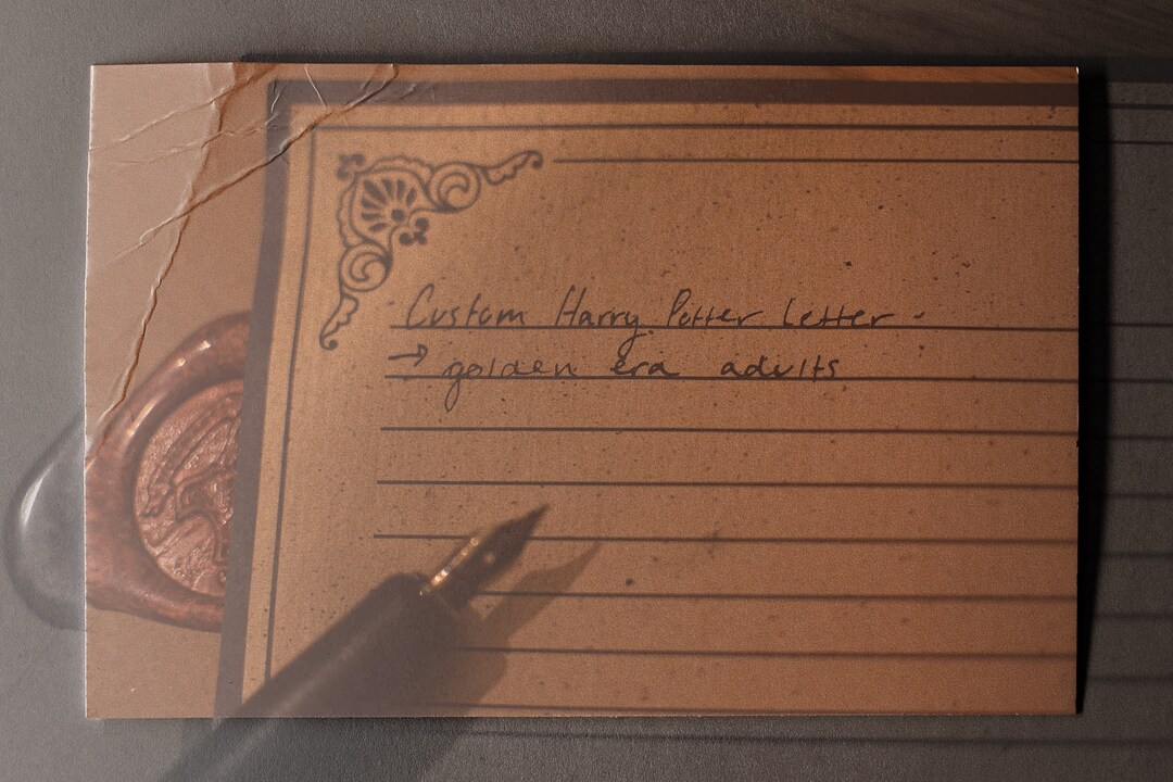 Custom Harry Potter Letter GOLDEN ERA ADULTS - Etsy