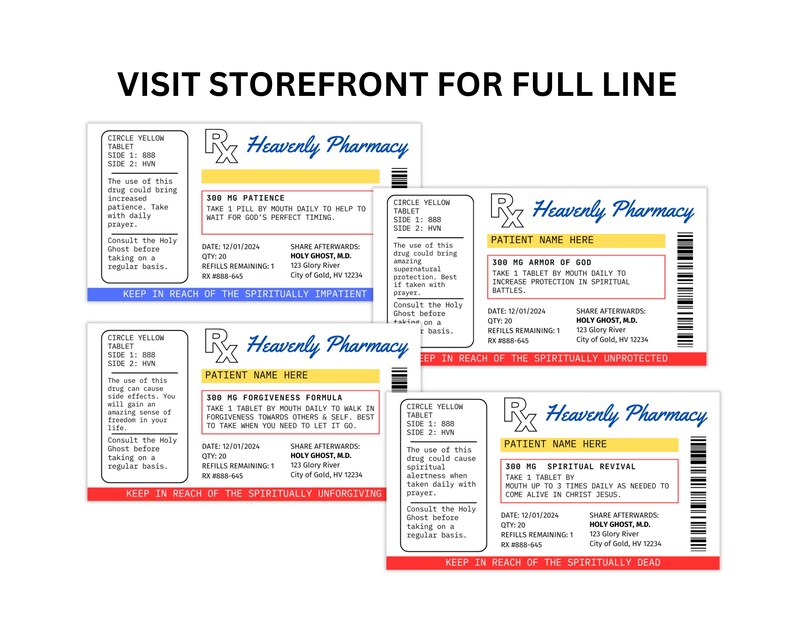 Prescription Label Template, Canva Template Editable, Pill Bottle Label ...