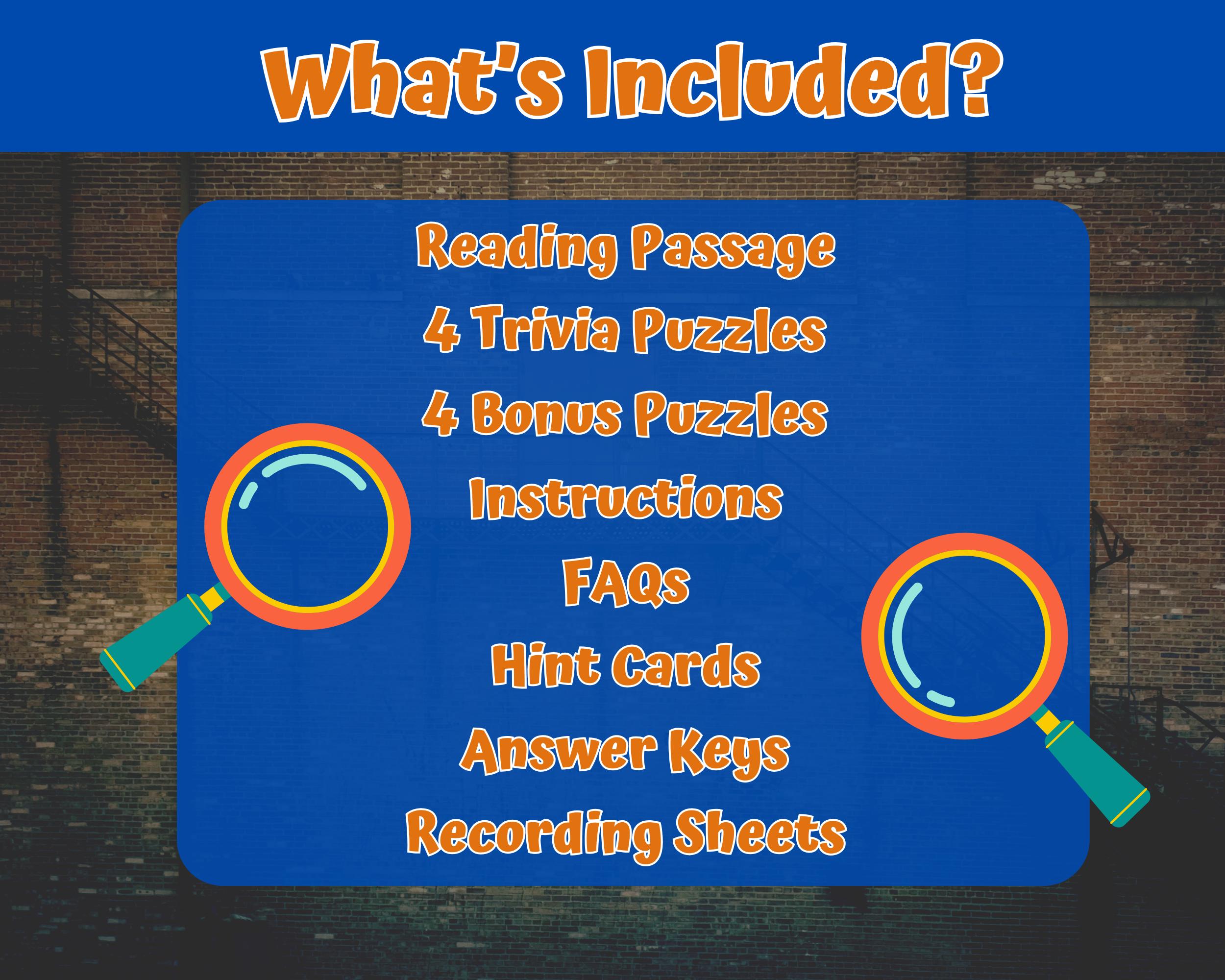 Escape Room for Kids, Spy Trivia Team Building, Sunday School Party ...