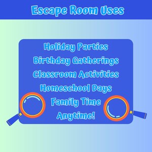 Printable Winter Wonderland Escape Room for Kids, Holiday Party Games ...