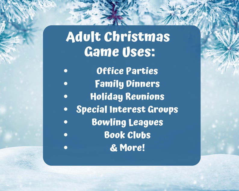 Printable Christmas Gift Exchange 1 Dice Game, Office Holiday Ice ...
