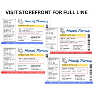 Prescription Label Template, Canva Template Editable, Pill Bottle Label ...