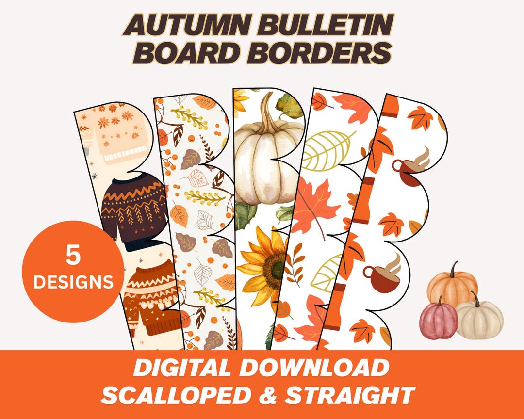 Bulletin Board Borders Autumn, Fall Classroom, Door Decor Designs, Back ...