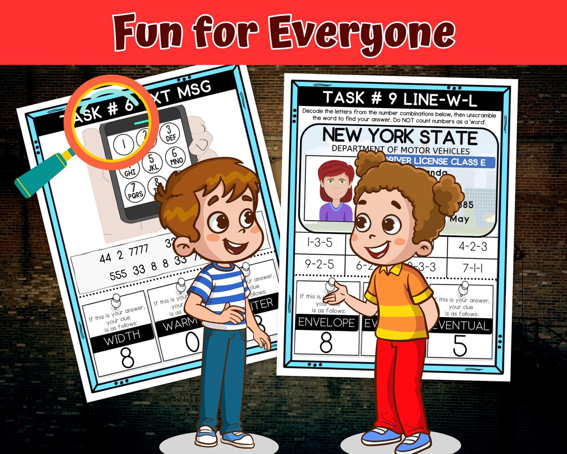 Printable Christmas Escape Room for Kids, Holiday Party Games, Kids ...