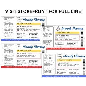 Prescription Label Template, Canva Template Editable, Pill Bottle Label ...