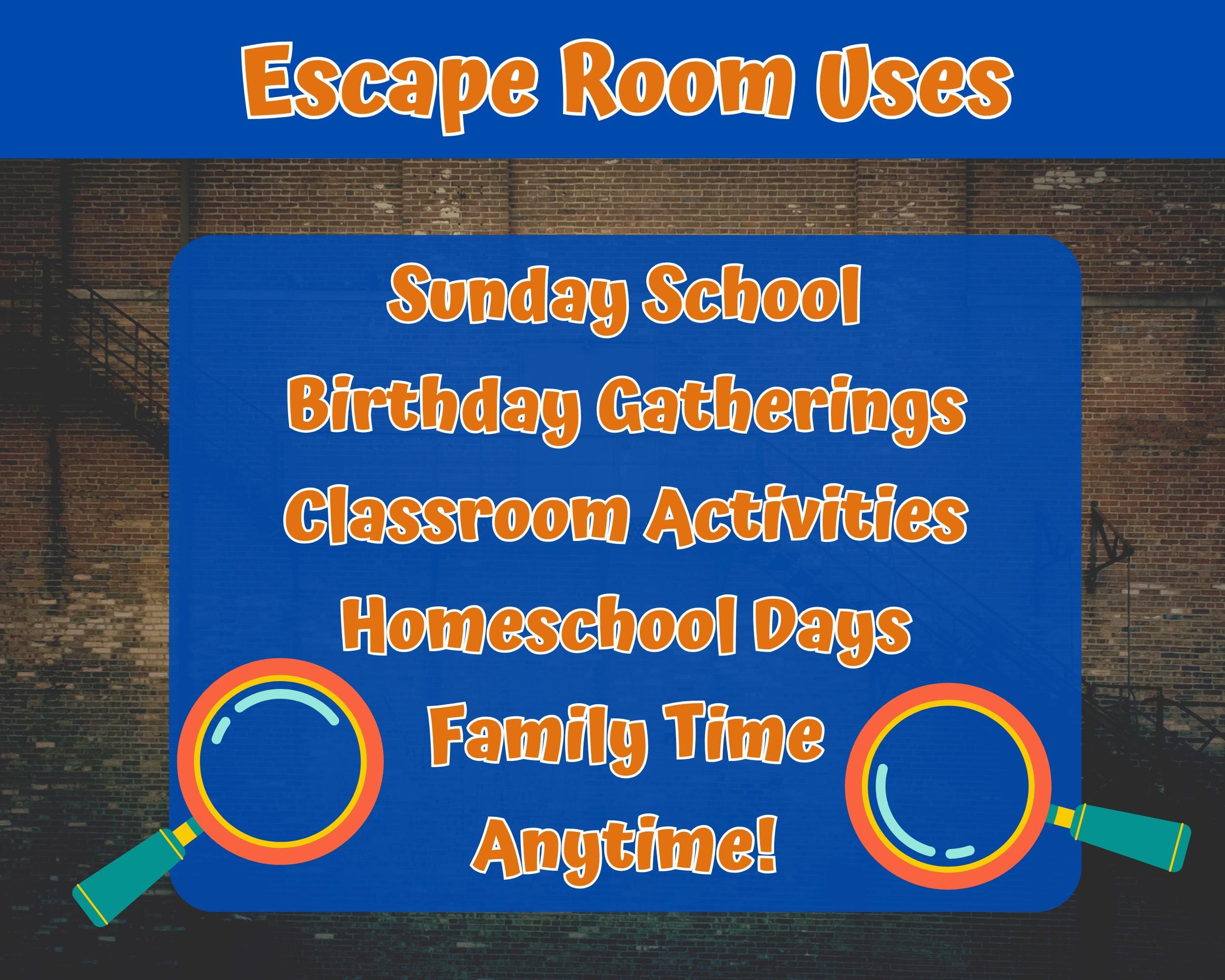 Escape Room for Kids, Spy Trivia Team Building, Sunday School Party ...