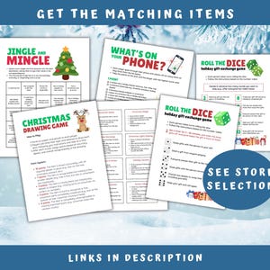 Printable Christmas Game How Jolly Are You, Family Game Night, Fun ...