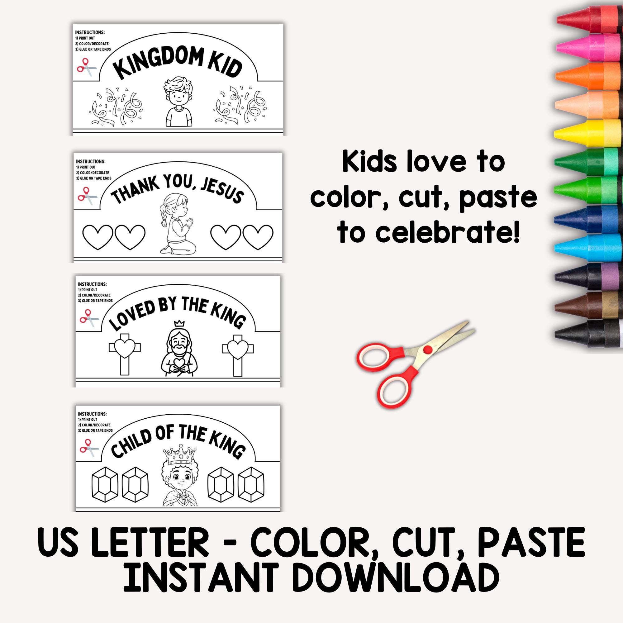 Easter Paper Crowns for Kids, Homeschool or Sunday School Craft ...