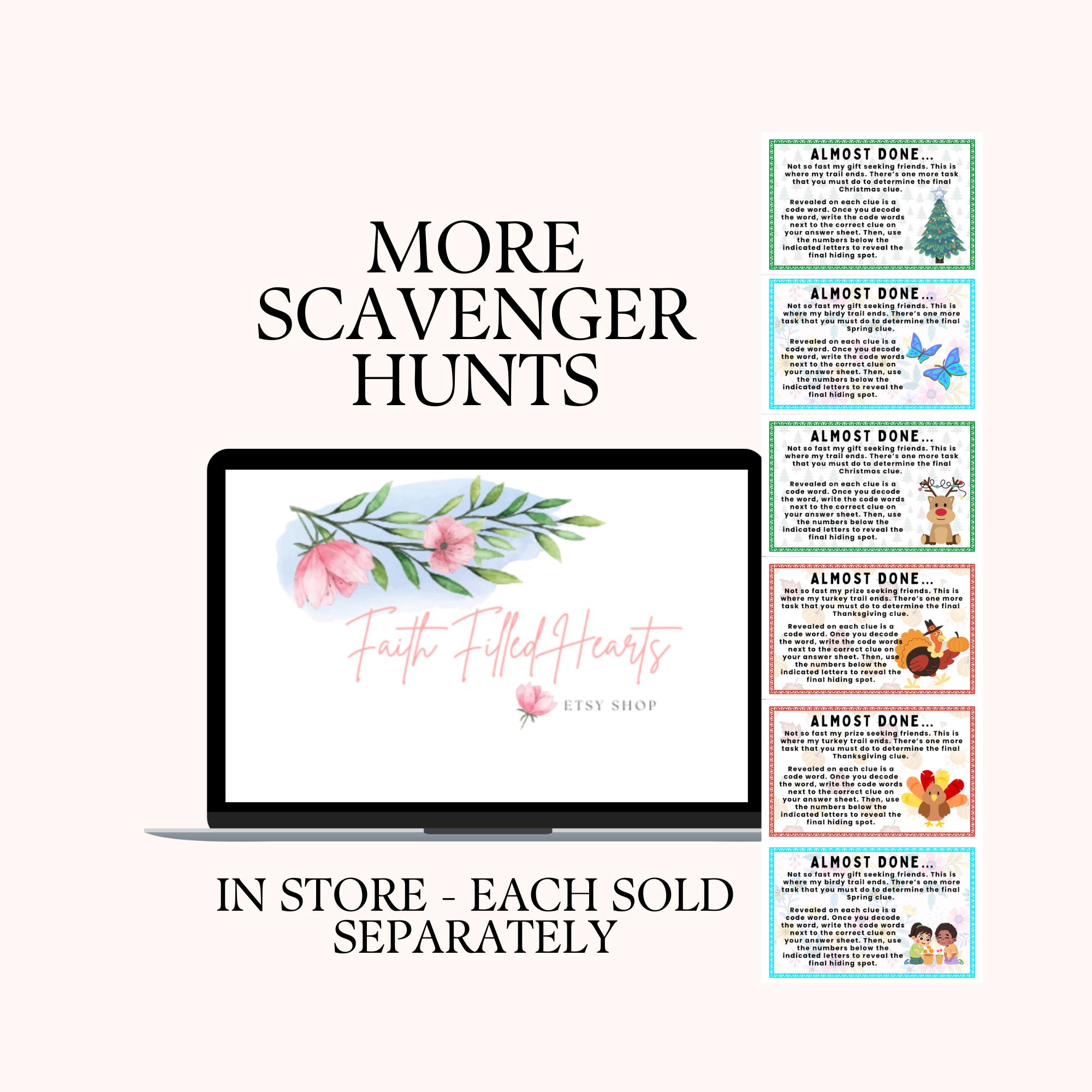 Indoor Groundhog Day Scavenger Hunt, Treasure Cards, Clues Riddles ...