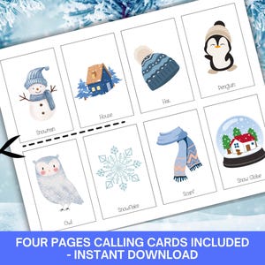 Winter Bingo Printable, Winter Activities, Holiday Office Party, Bingo ...