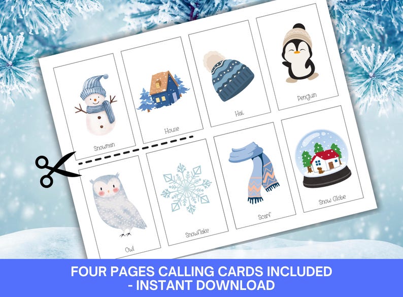 Winter Bingo Printable, Winter Activities, Holiday Office Party, Bingo ...