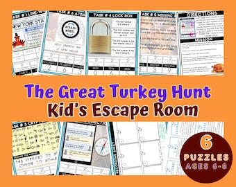 Printable Winter Wonderland Escape Room for Kids, Holiday Party Games ...