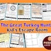 Printable Thanksgiving Escape Room for Kids, Holiday Party Games, Kids ...