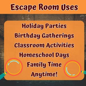 Printable Thanksgiving Escape Room for Kids, Holiday Party Games, Kids ...