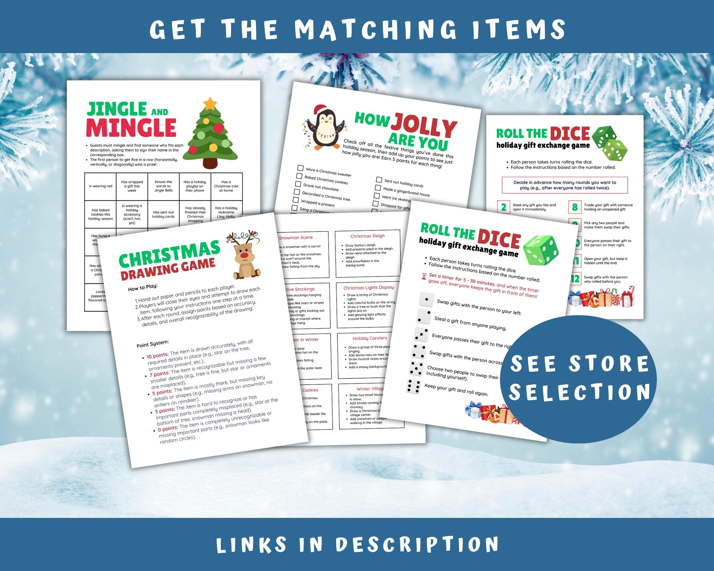 Printable Christmas Game What's on Your Phone, Family Game Night, Fun ...