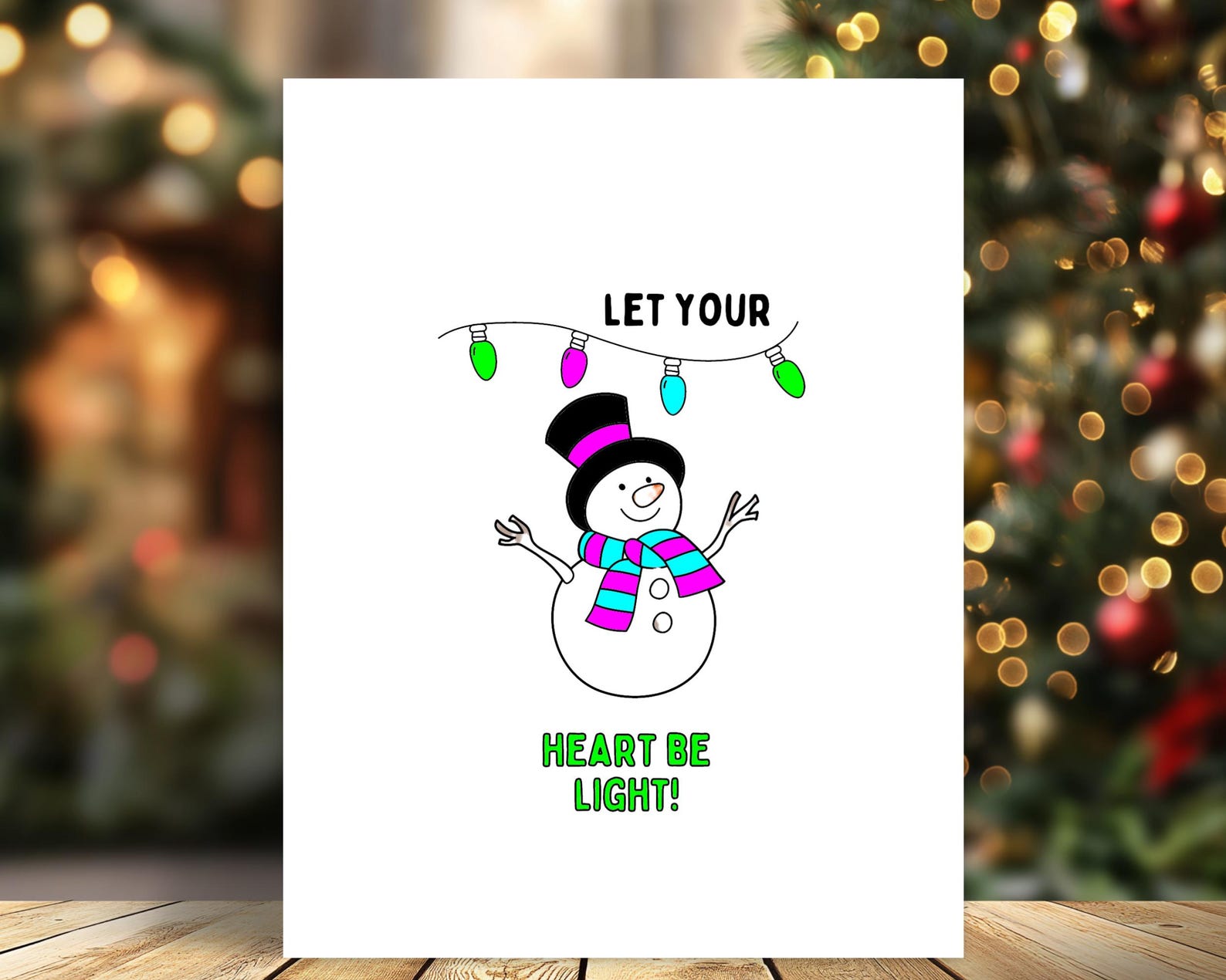Christmas Coloring Card Printable, Snowman, DIY Holiday, Color Cards ...