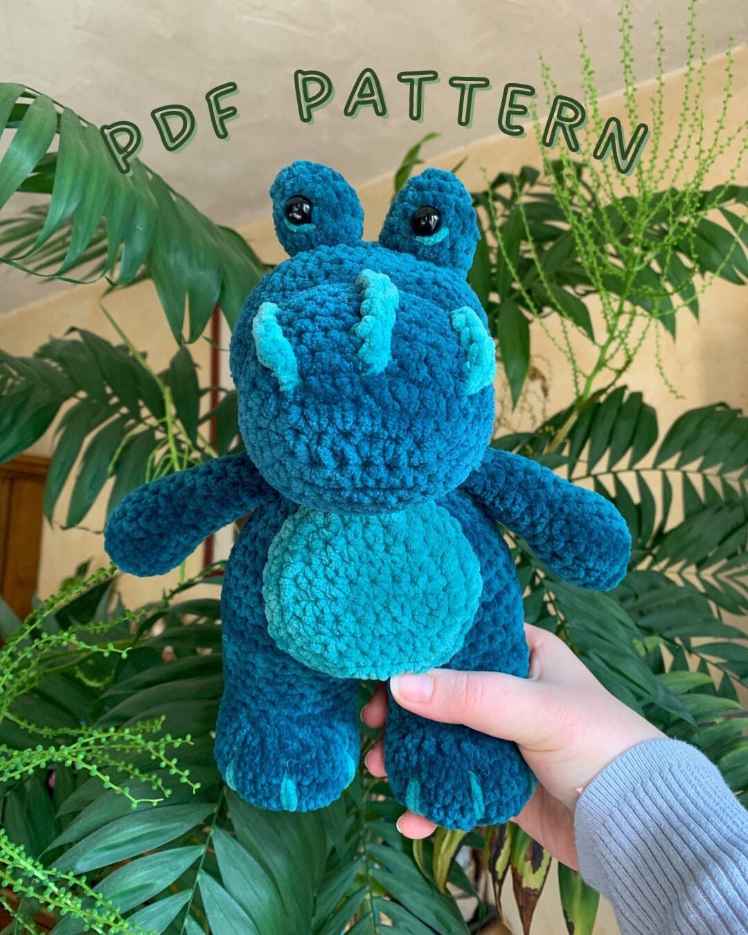 Banjo the Crocodile Amigurumi PDF Crochet Pattern - Etsy