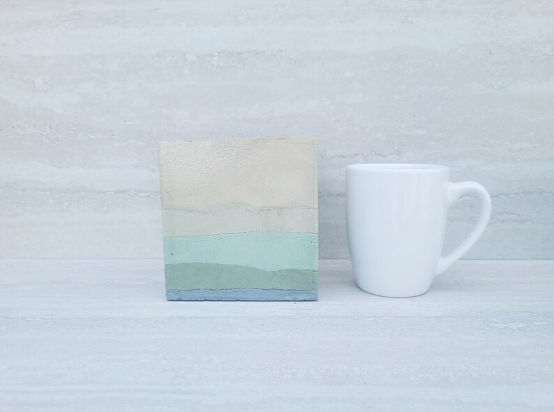 4.5" Neutral Square Concrete Planter - Etsy