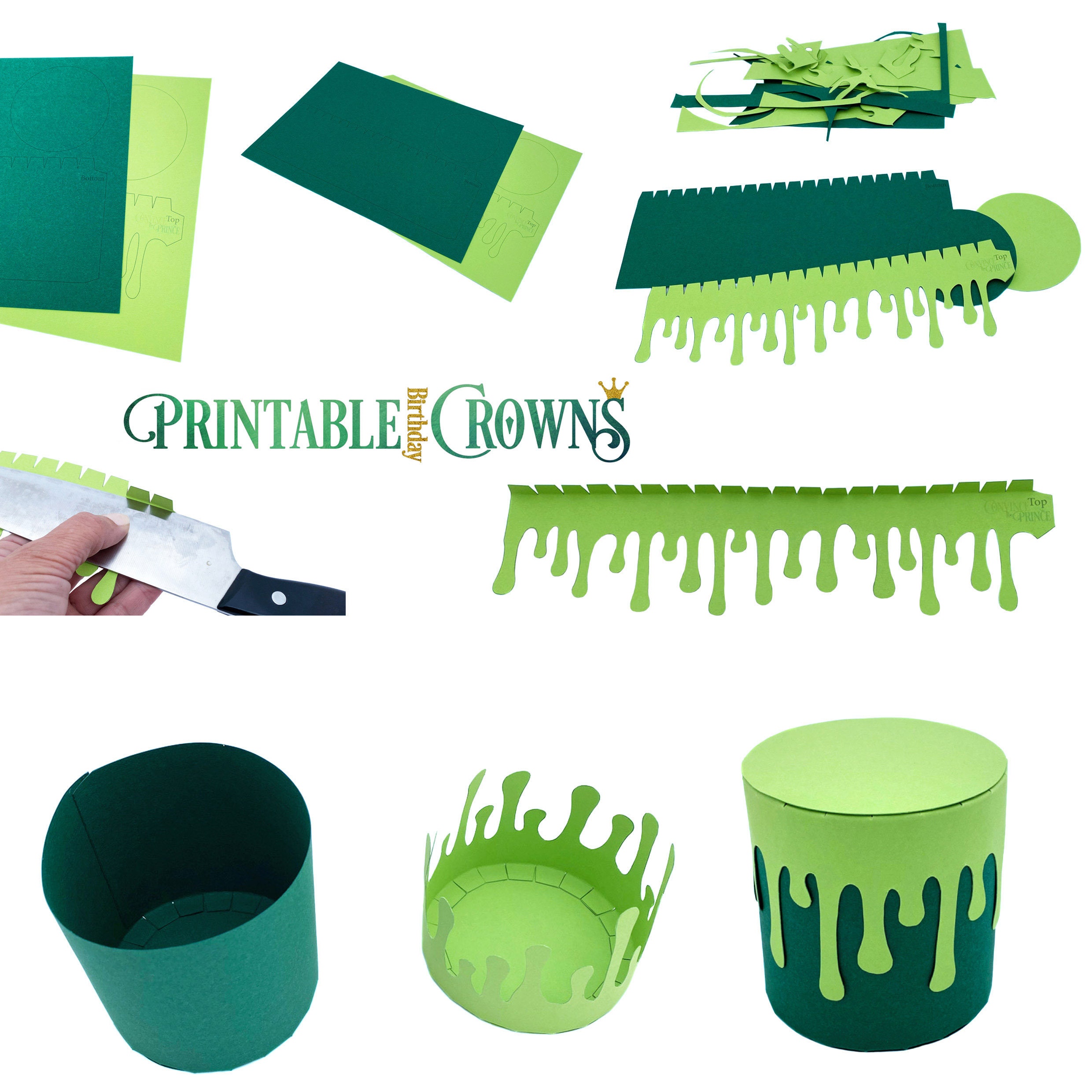 3D Birthday Cake Set Template PRINTABLE Wrapping for Gifts Accessory ...