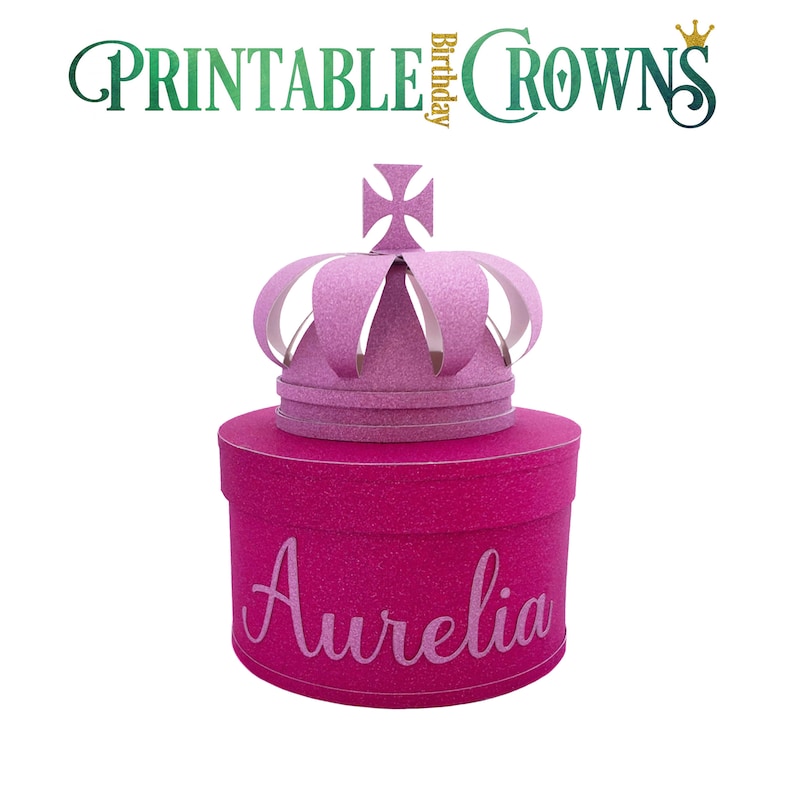 3D Crown Box Template | PRINTABLE | Wrapping for Gifts | Accessory for ...