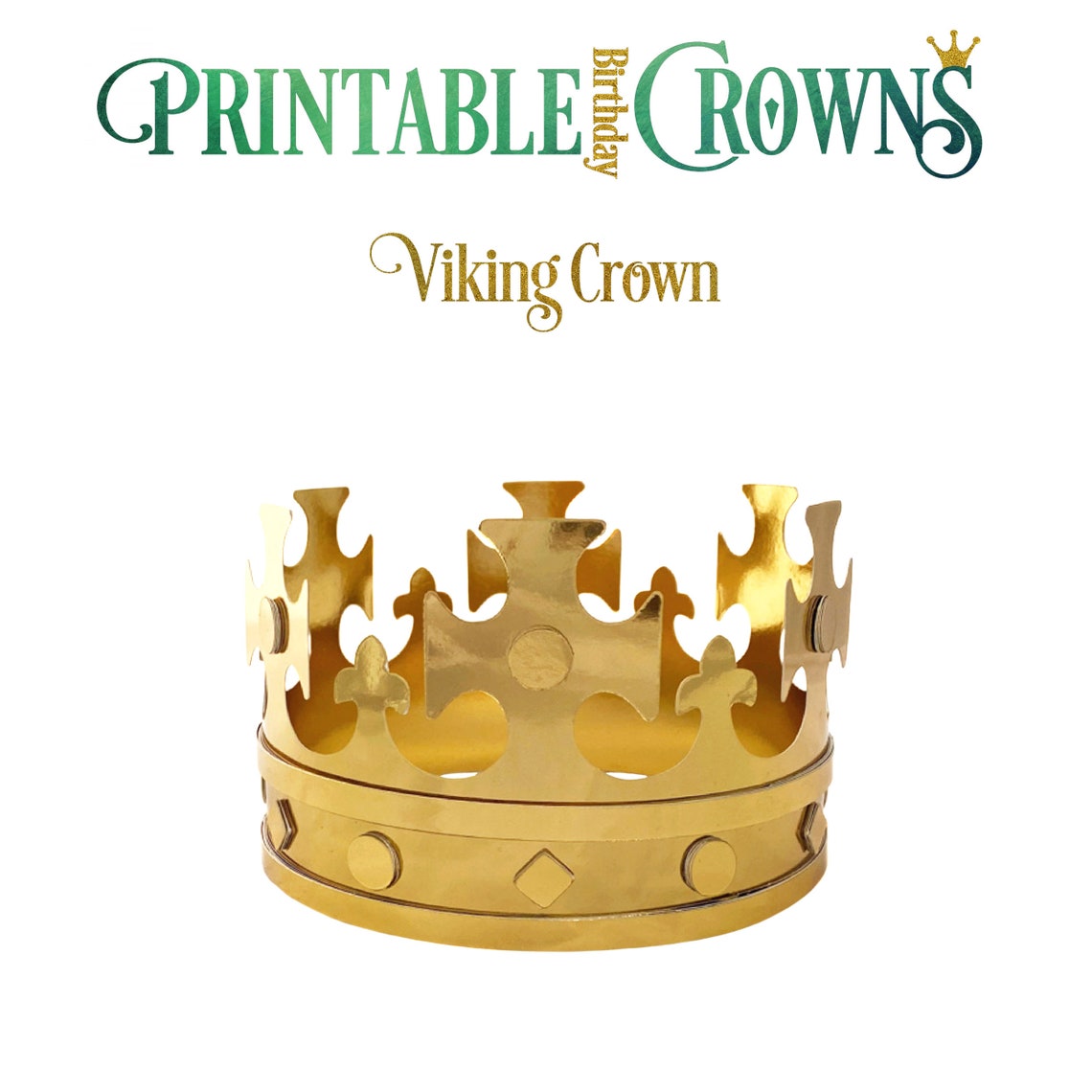 Printable Crown Template Party Hat Template Paper Crown - Etsy