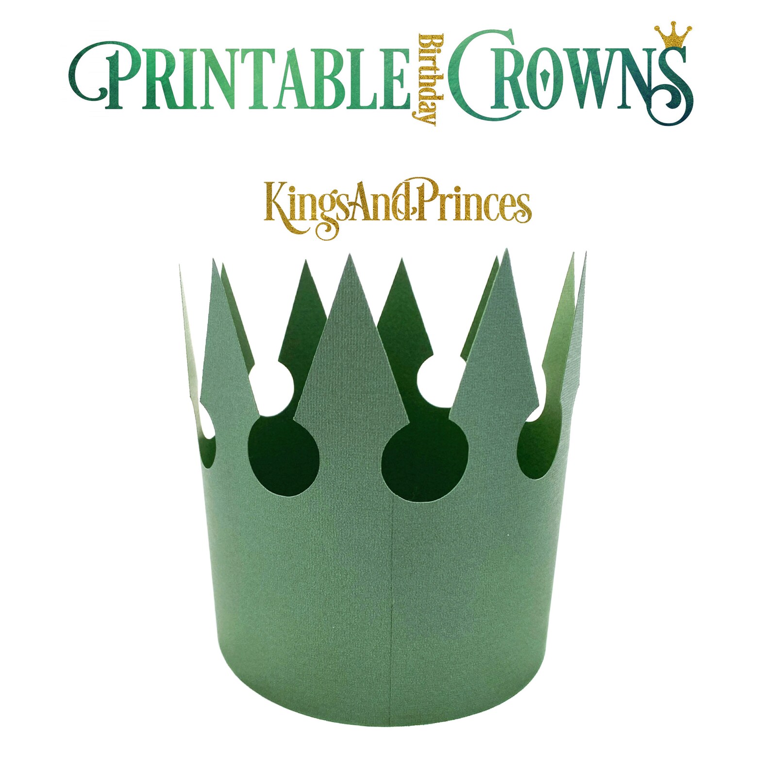 Printable King Crown Template A4 – DIY Birthday Crown for Kids – Prince ...