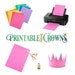 Printable Crown Template Party Hat Template Paper Crown for Home ...