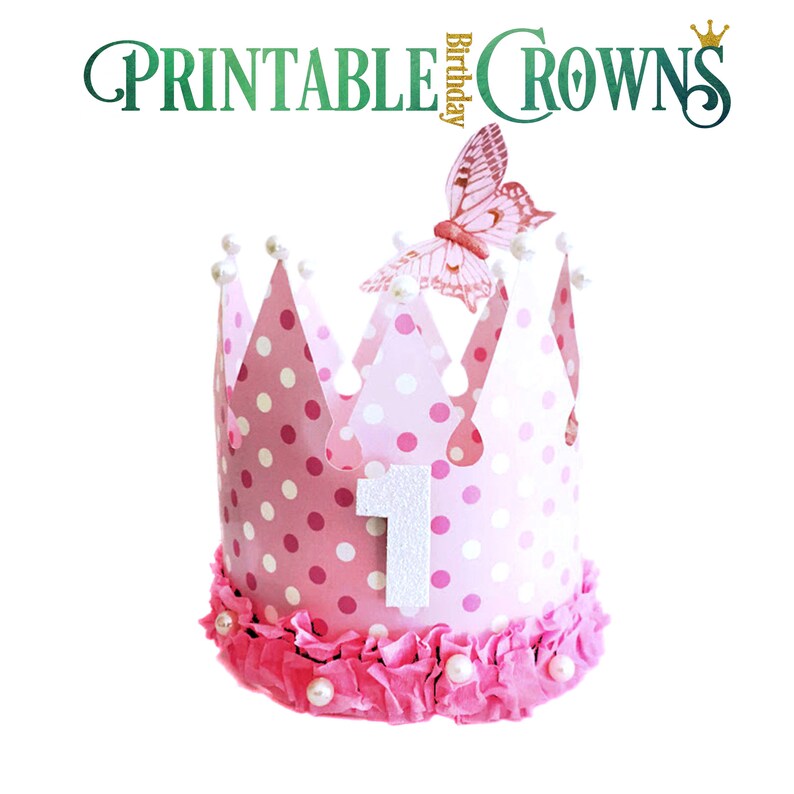 Dazzle Pointing Crown Printable Template – Birthday Paper Crown DIY ...