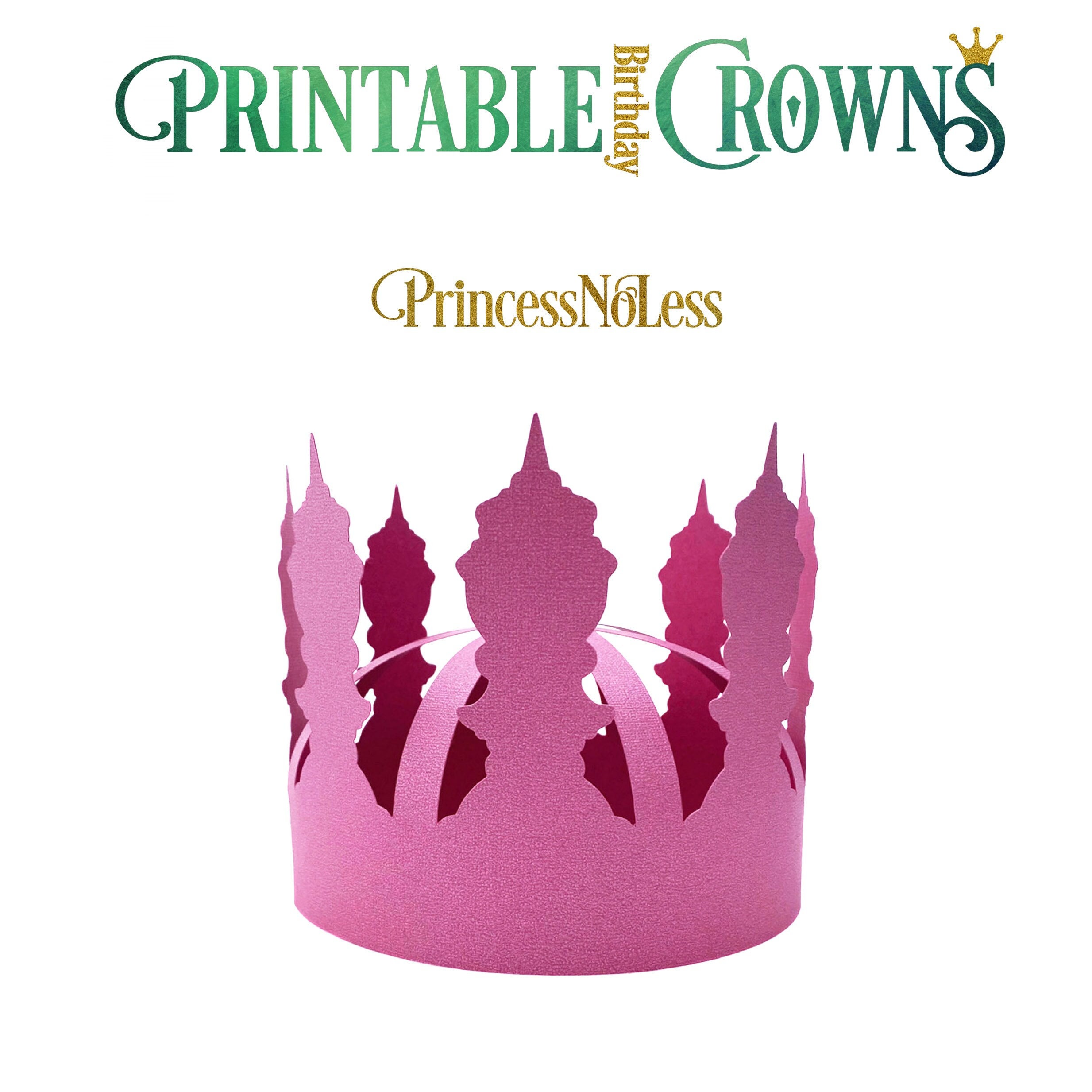 Printable Crown Template Party Hat Template Paper Crown - Etsy