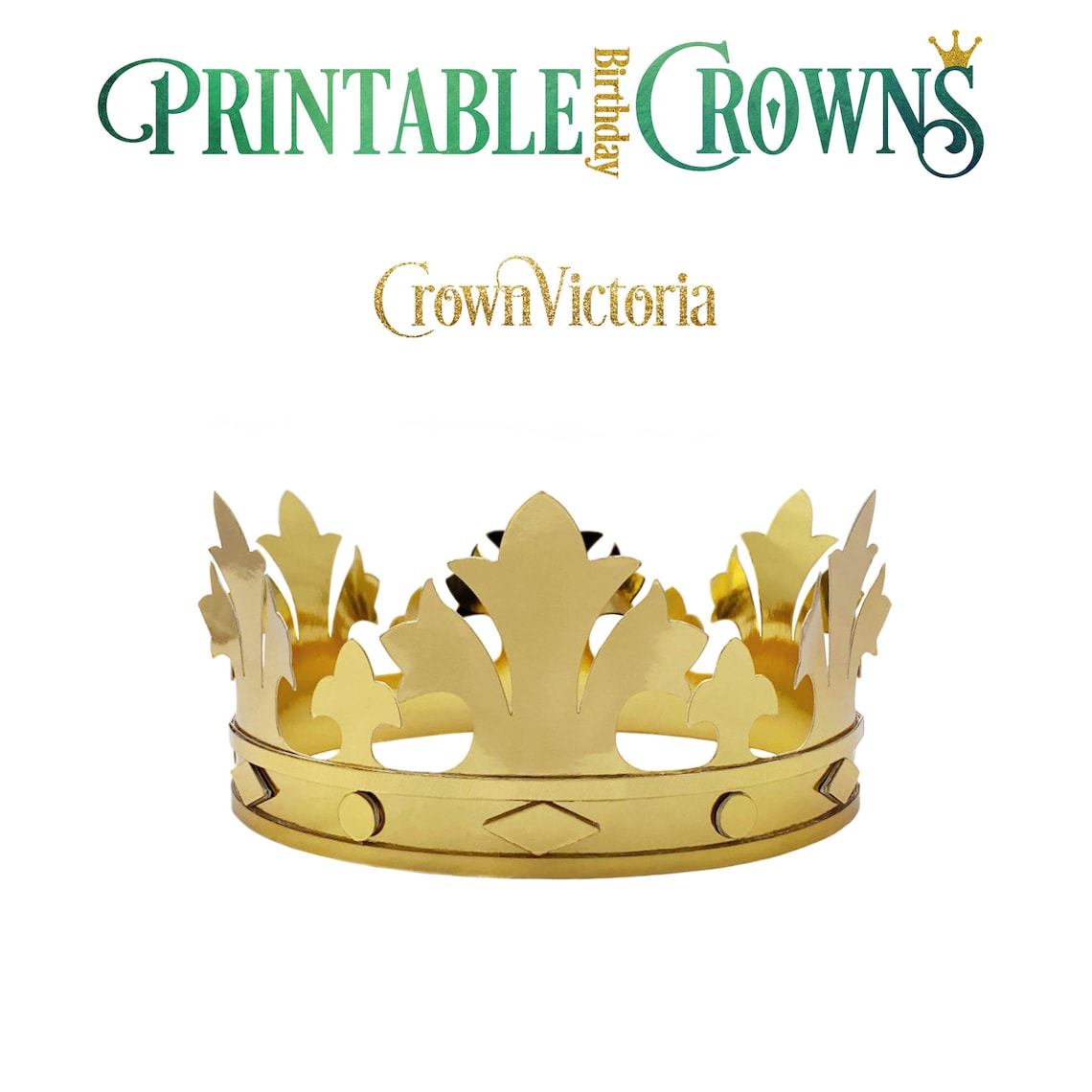 Crown Victoria Viking Crown Printable Template – Nordic Birthday Crown ...