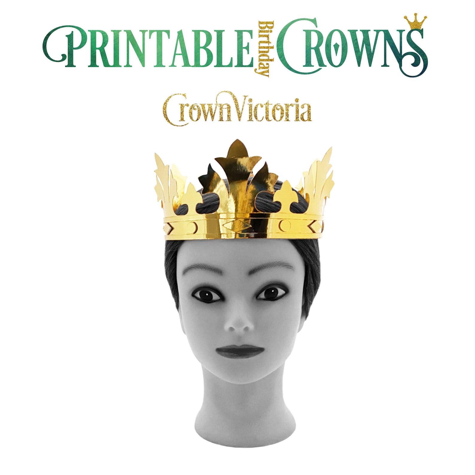 Crown Victoria Viking Crown Printable Template – Nordic Birthday Crown ...
